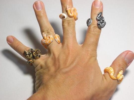 Clay snake ring store