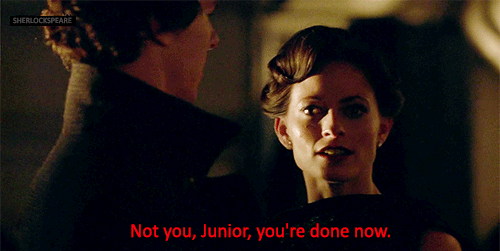 Lara Pulver Sherlock Scene