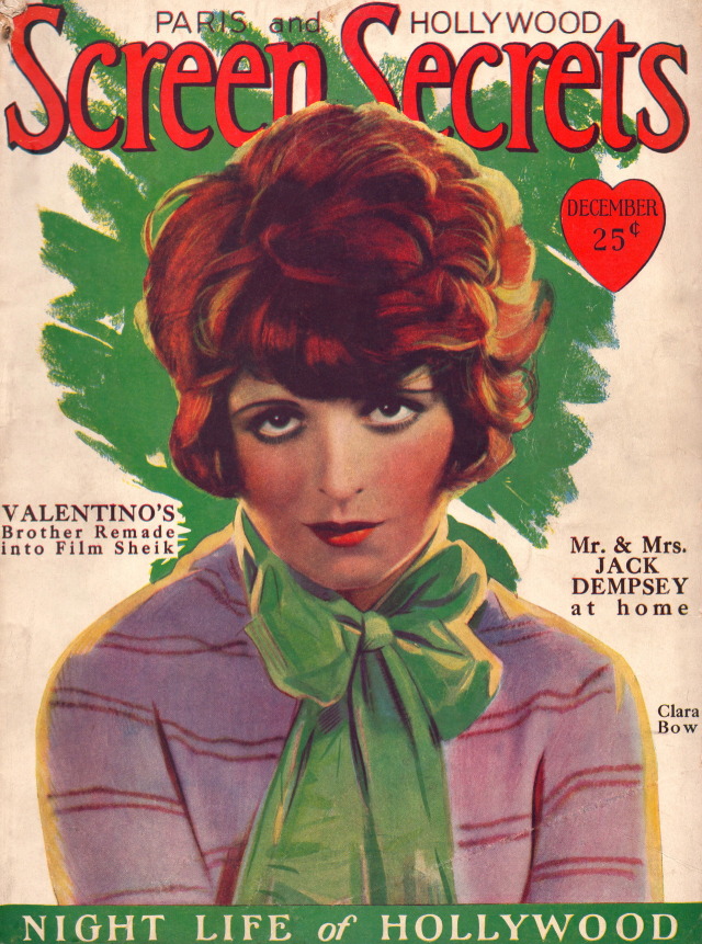 December Girl Clara Bow Screen Secrets December 1927 Clarabowarchive On Tumblr